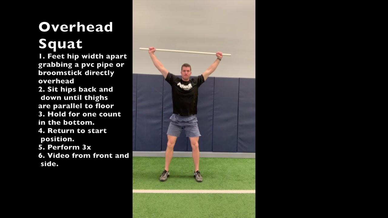 Overhead Squat 1 Movement Screen - YouTube