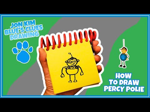 Jon Kim Blue's Clues Drawing - How To Draw Percy Polie - YouTube