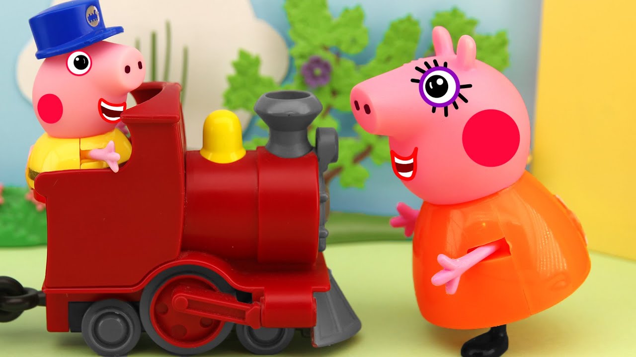Peppa Pig's mini train, Peppa Pig TV, New Peppa - YouTube