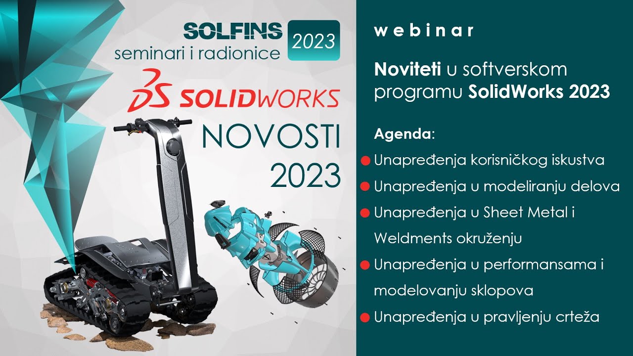 Solfins seminar SolidWorks 2023 noviteti - YouTube