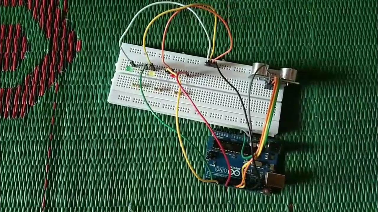 UTS MKMP2_Praktek dengan arduino uno || Menyalakan 3 LED dengan sensor Ultrasonik - YouTube