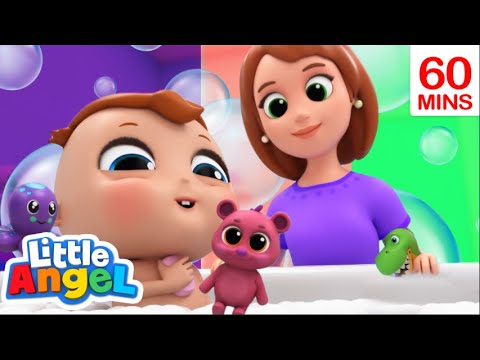 Bath Song (Toys Colors) | Little Angel Kids Songs & Nursery Rhymes ...