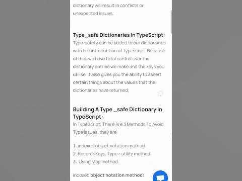 How To Build A Type_Safe Dictionary In TypeScript - YouTube