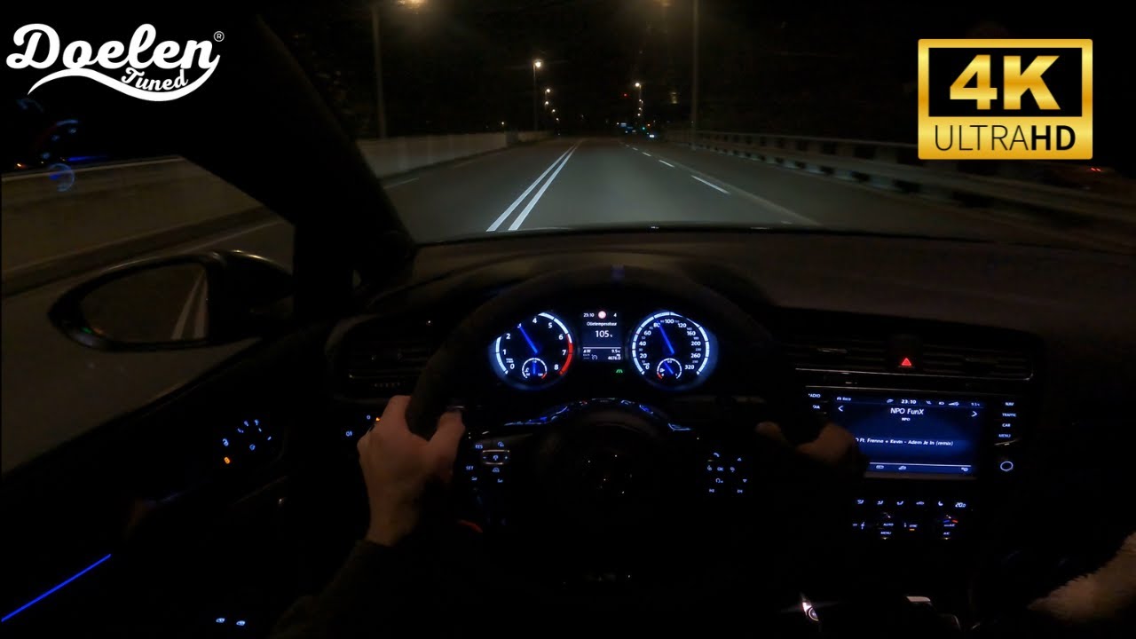 Golf 7 R 300PK | Night drive POV - YouTube