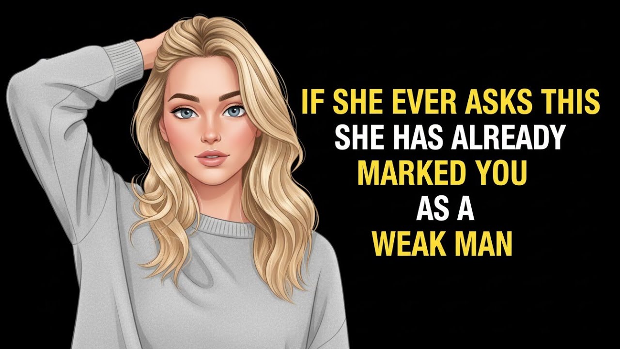 IF SHE EVER ASKS THIS SHE HAS ALREADY MARKED YOU AS A WEAK MAN - YouTube