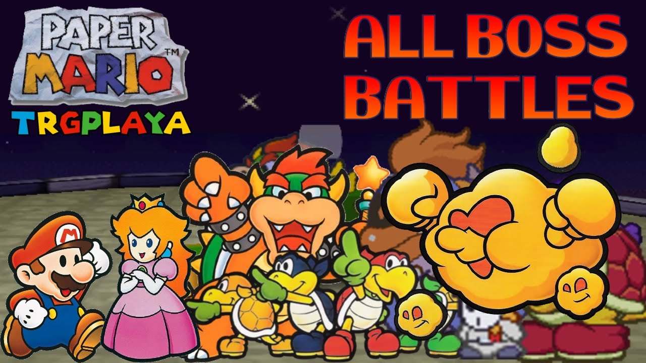 Paper Mario (N64) All Bosses + Ending (1080p) - YouTube