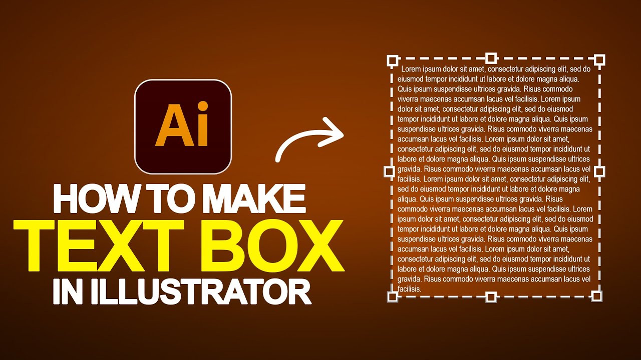 How to Make a Text Box in Illustrator | Illustrator Beginner Tutorial ...