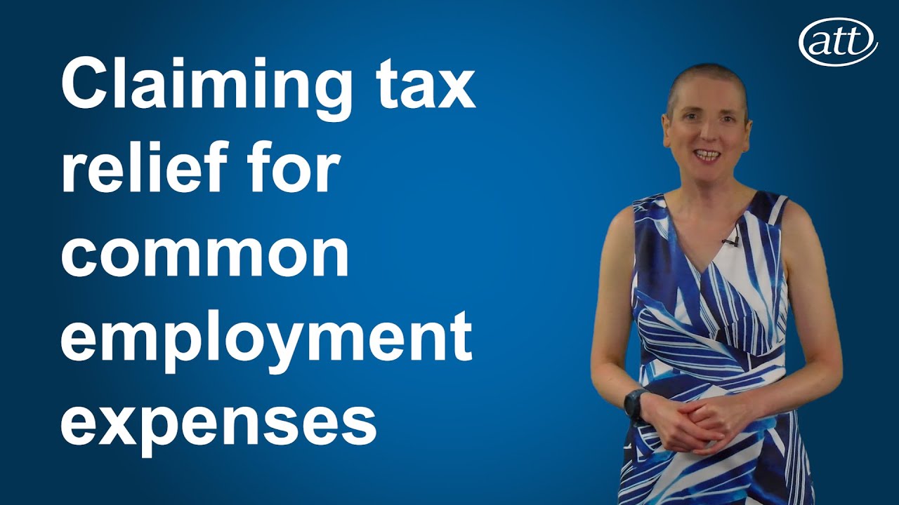 Claiming tax relief for common employment expenses - YouTube