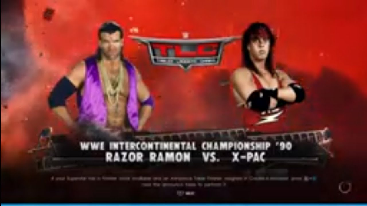 WWE 2K22 Razor Ramon Vs. 123 Kid AKA X-PAC: TLC Match #scotthall #xpac ...