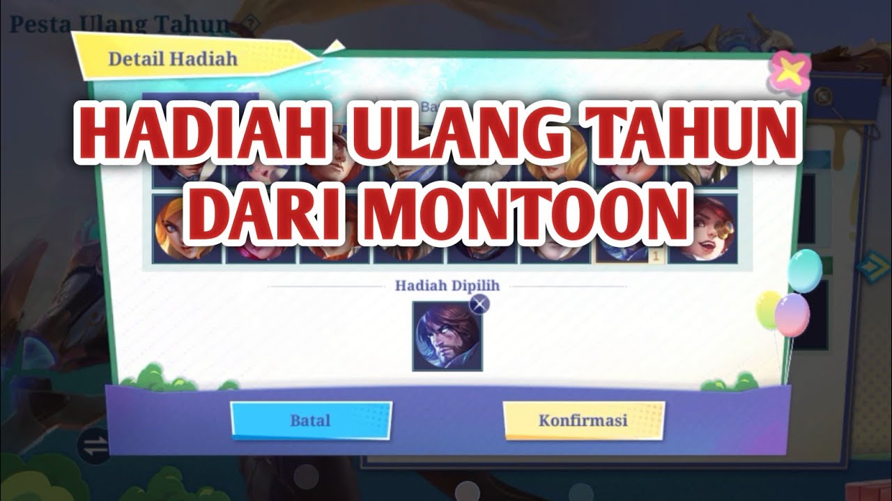 [ Mobile Legend ] Hadiah Ulang Tahun Dari Monton - YouTube