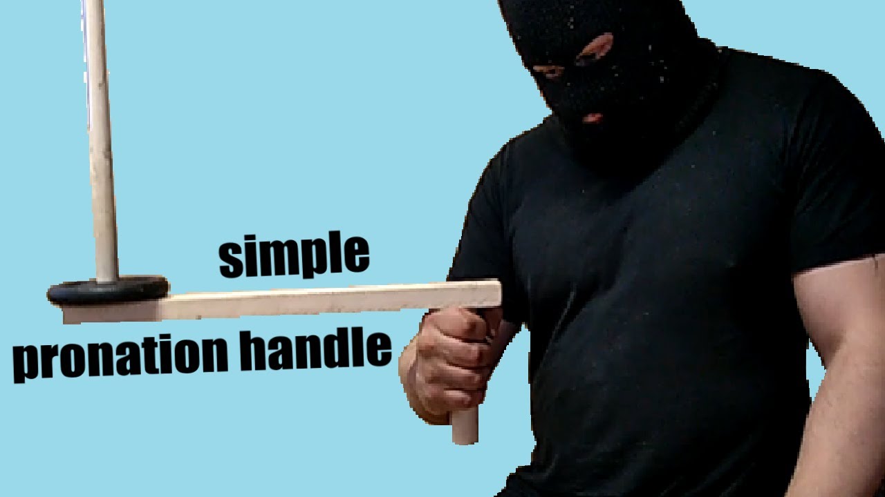 wooden pronation handle for arm wrestling training - YouTube