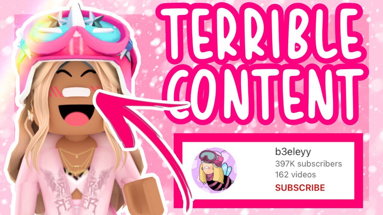 @b3eleyy POSTS *TERRIBLE* CONTENT (roblox drama 2022) - YouTube
