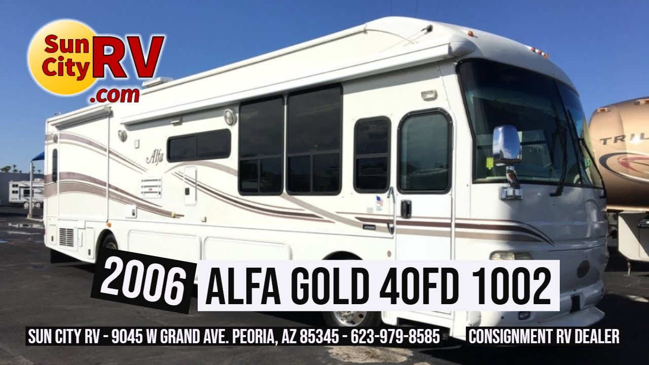 2006 Alfa Gold 40FD 1002 RV For Sale Phoenix | Sun City RV - YouTube