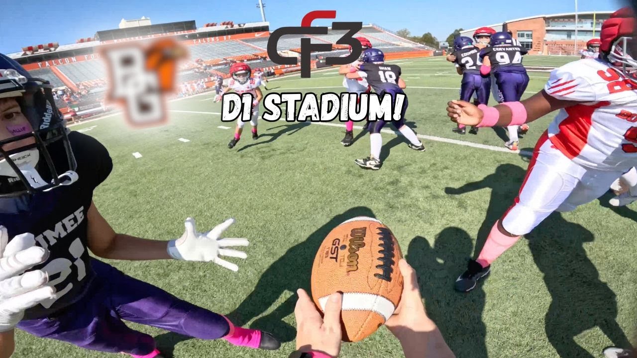 PEEWEE FOOTBALL IN A D1 STADIUM! | Go Pro PeeWee Football POV - YouTube