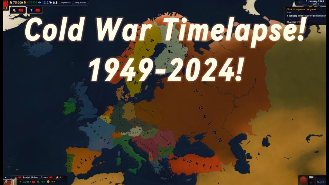 Cold War Timelapse! 1949-2024! - YouTube