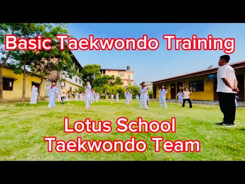 Taekwondo Basic Training |Lotus School ||Full Taekwondo White Belt Basic Training ...