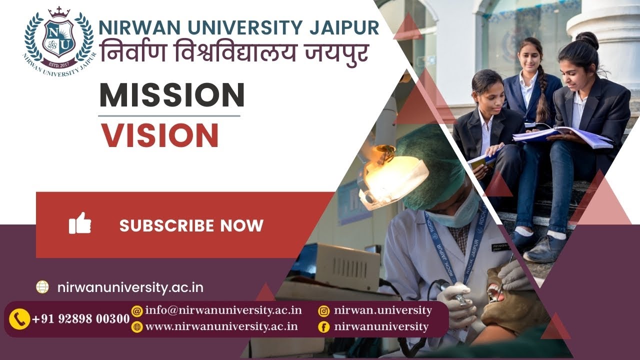 Nirwan University Jaipur: Unveiling Our Mission and Vision for Academic ...