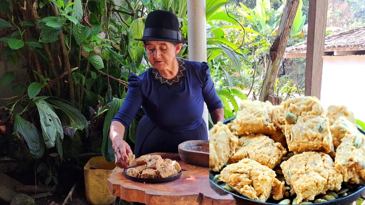 Rica Golosina hecha con Miel de caña y pepa de Sambo - YouTube