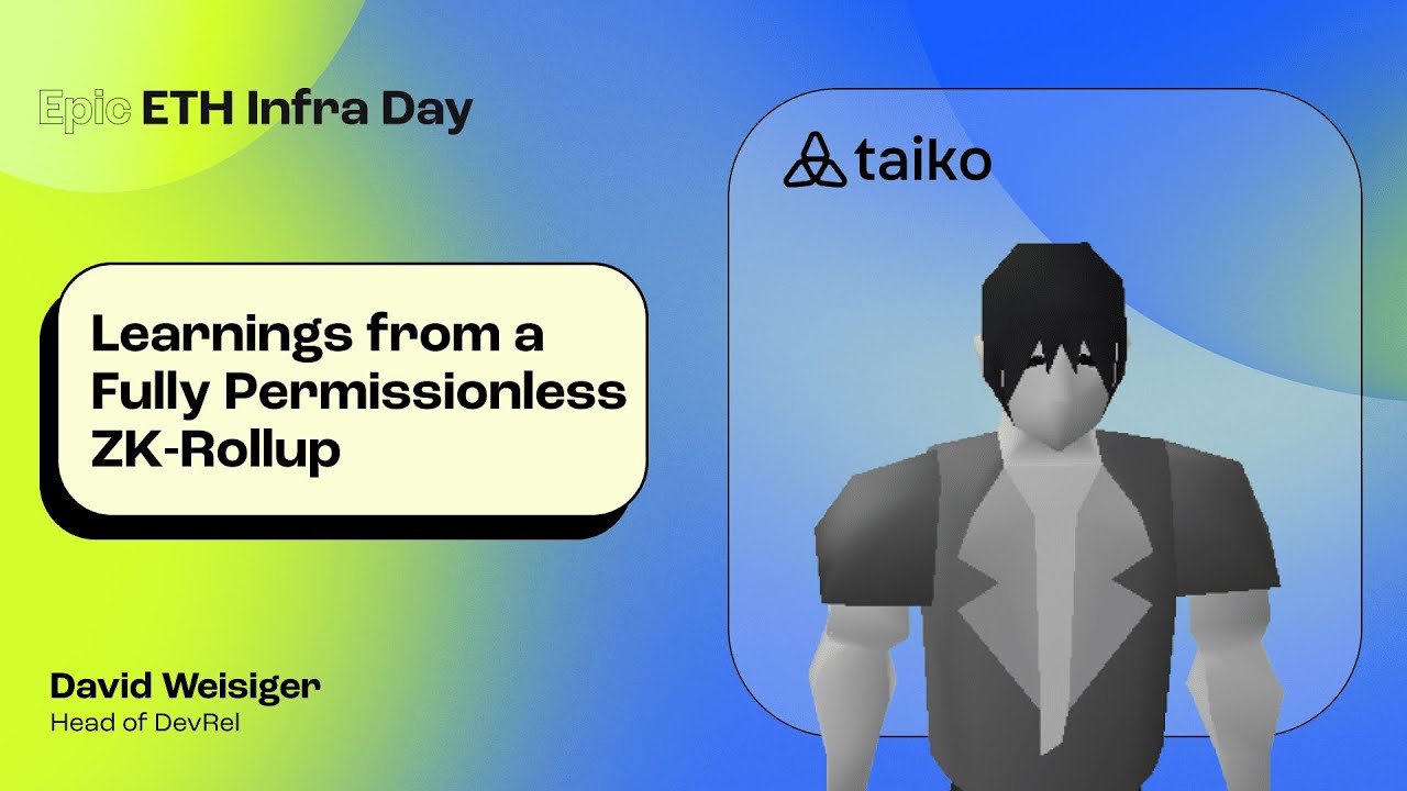 Learnings from a Fully Permissionless ZK-Rollup (David Weisiger, Taiko ...