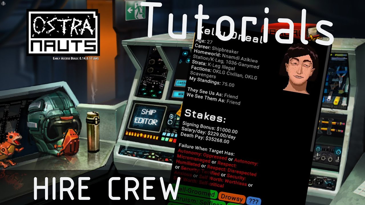 OSTRANAUTS-Tutorials [HIRE CREW] - YouTube