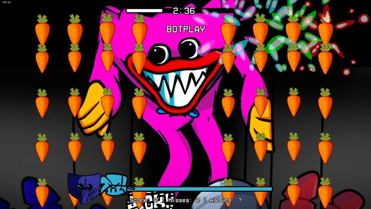 FNF V.S. HUGY WUGGY Pink AND Carrots - YouTube