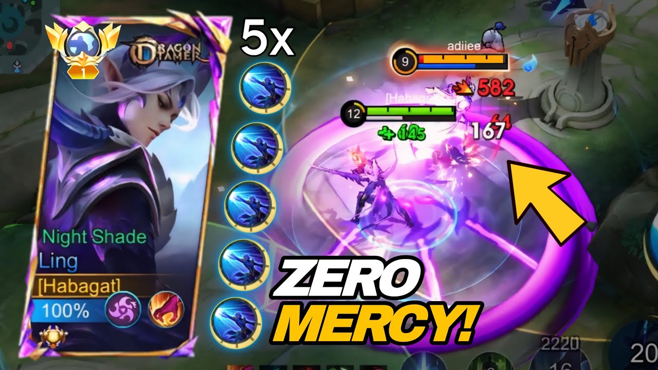 LING 100% TOWER DIVE AGGRESSIVE! WTF SPEED! Ling Best Build & Emblem ...