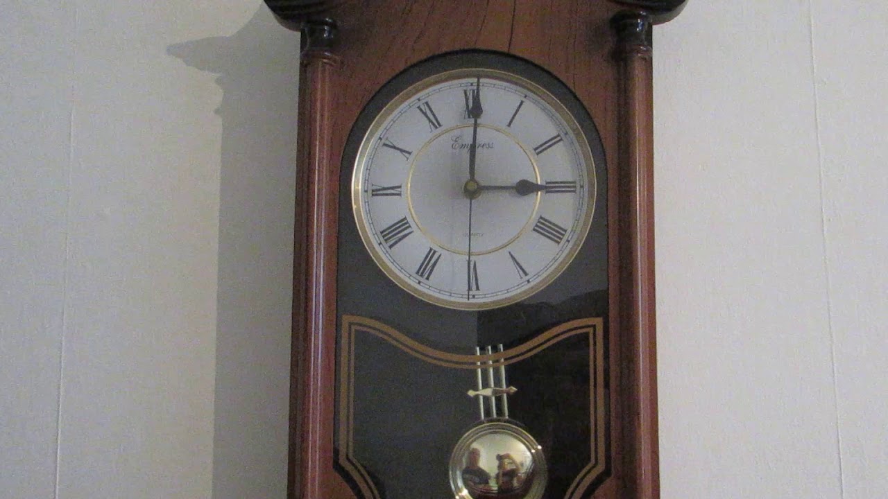 Empress Pendulum Wall Clock – Shinfuku batter operated - YouTube