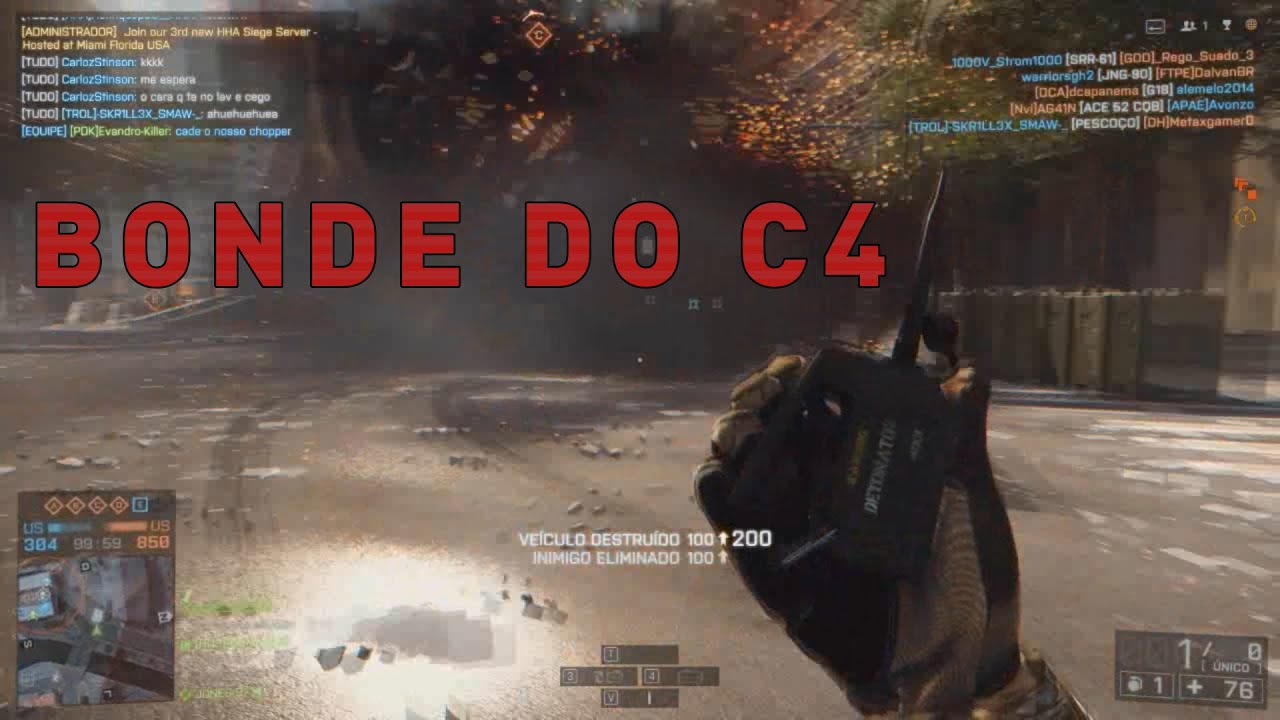 Seu recalque bate na minha C4 e volta explodindo!-BF4 - YouTube
