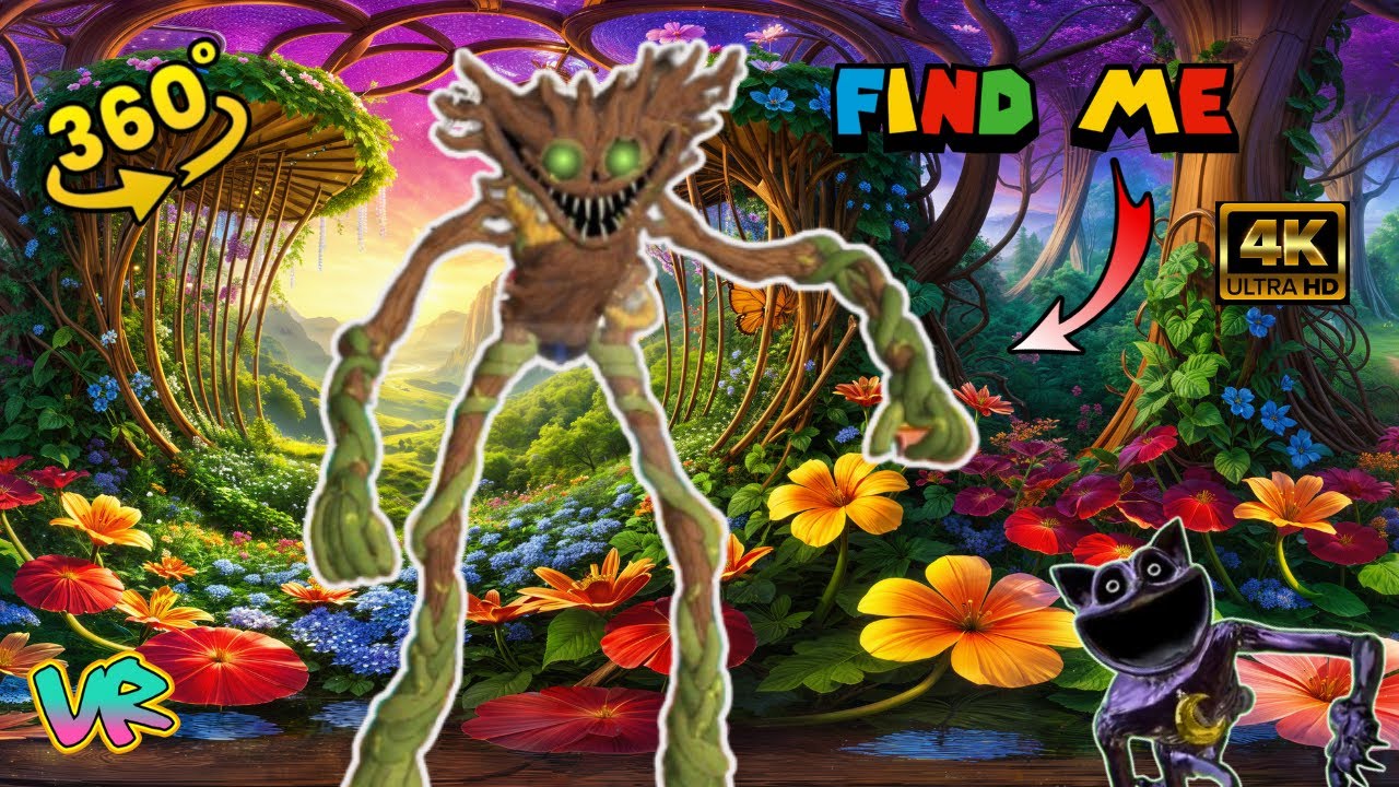 Huggy Tree Poppy Playtime 3 | Smiling critters | Finding Challenge 360 ...