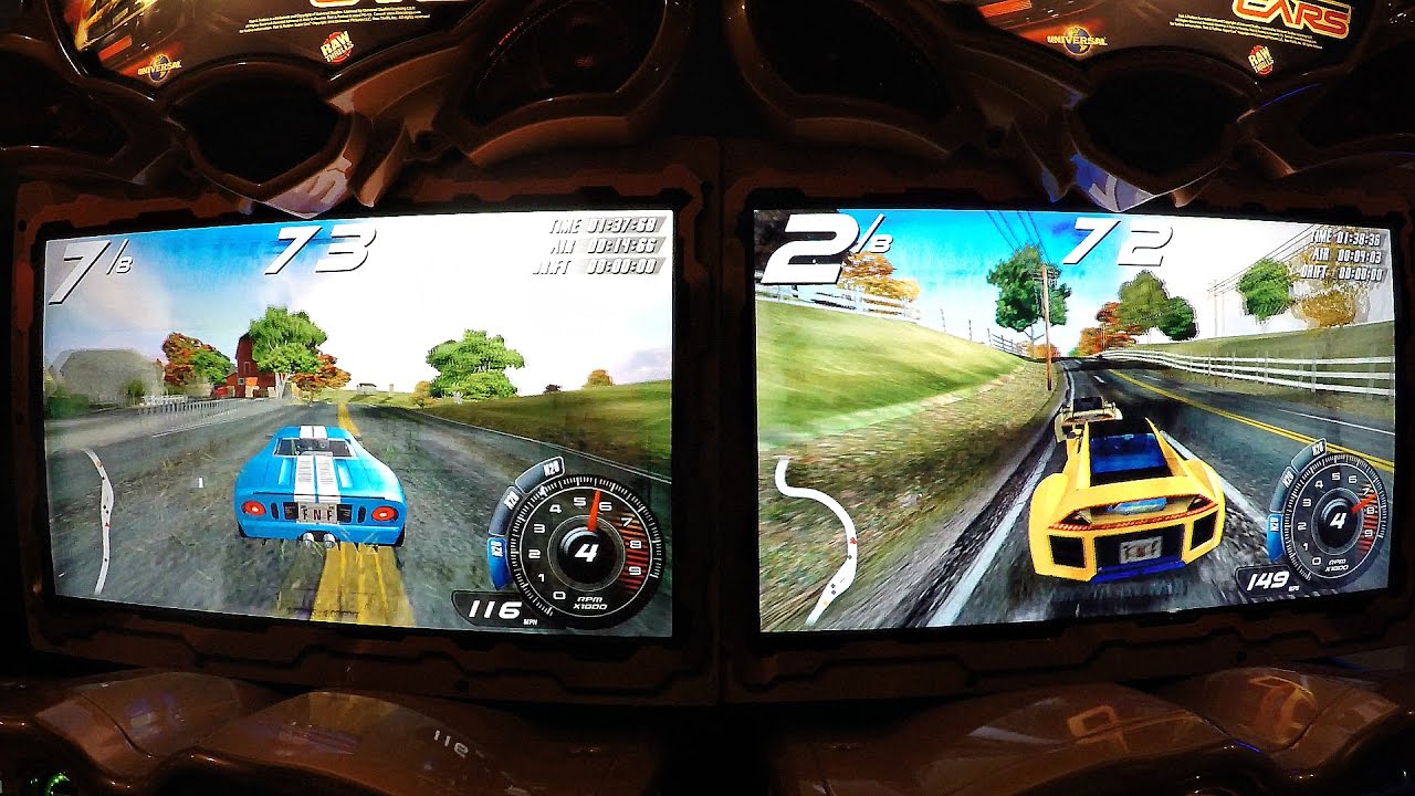 Arcade Fast & Furious Super Cars Video Game 2 Player - YouTube