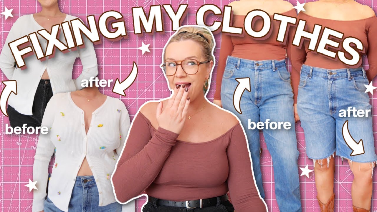 thrift flipping & upcycling imperfect clothes instead of donating ...