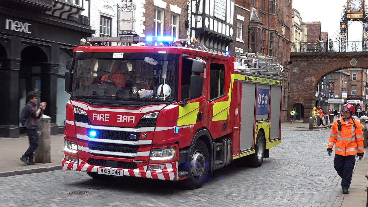 Lots of fire engines and emergency vehicles at Exercise Deva Flame ...