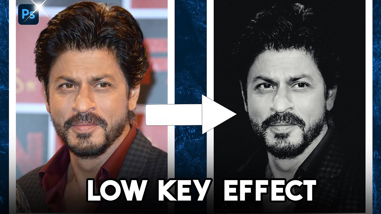 How edit low-key effect in Photoshop. photoshop easy tutorial - YouTube