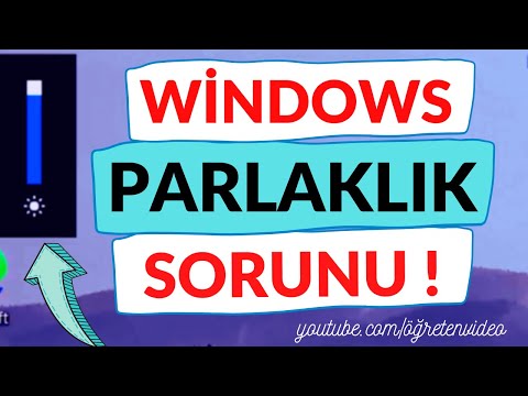 Windows 10 ekran parlaklığı sorunu 2025 (Çözüldü) !