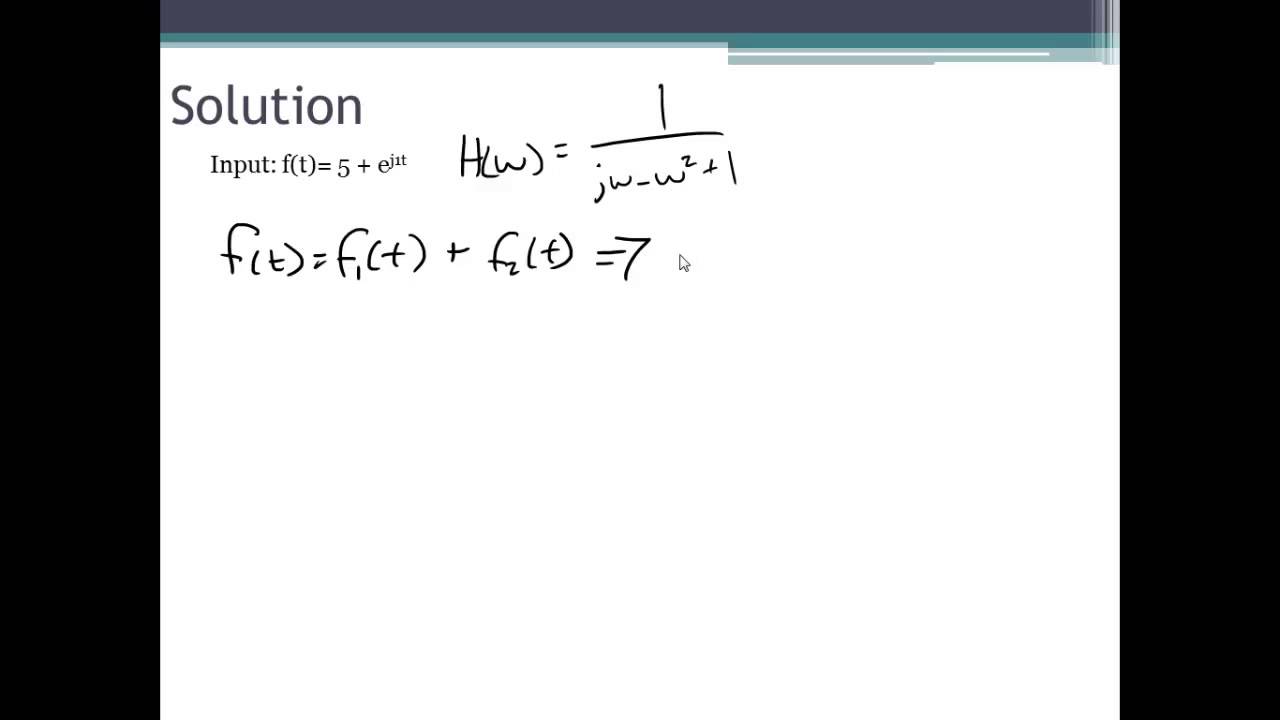 Frequency Response - Finding frequency response and using it to find ...