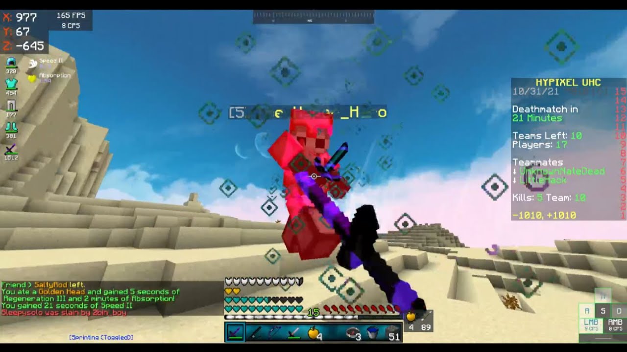 Dragon Sword rush is so toxic 【hypixel uhc highlights】 - YouTube