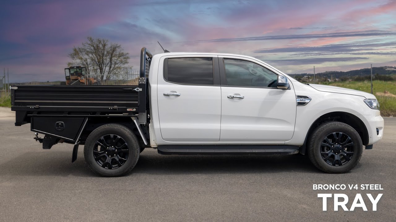 Ford Ranger with a V4 Steel Tray - YouTube