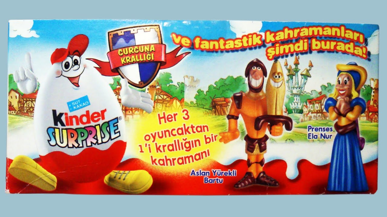 3 Kinder Surprise Eggs - Unboxing pack 2005 release - YouTube