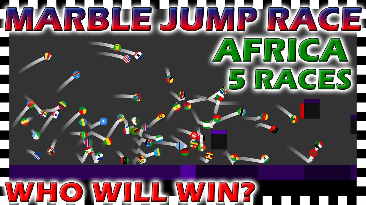 Marble Jump Race Africa - World Tournament Season 1 - Algodoo - YouTube