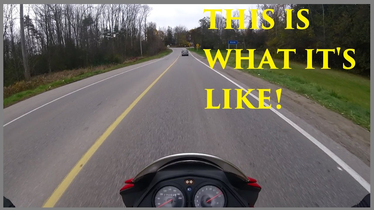First Time Riding a Motorcycle on the Road - YouTube