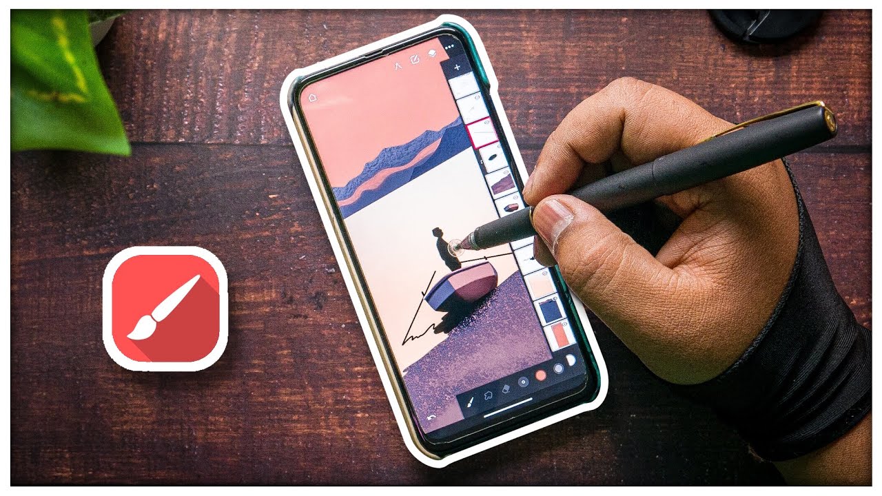 Infinite Painter Tutorial: Simple Landscape illustration made in the ...