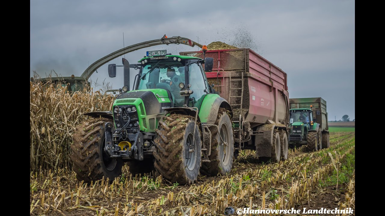 Maisernte 2015 | Claas Jaguar | John Deere 6170R | Deutz Fahr TTV 7250 ...
