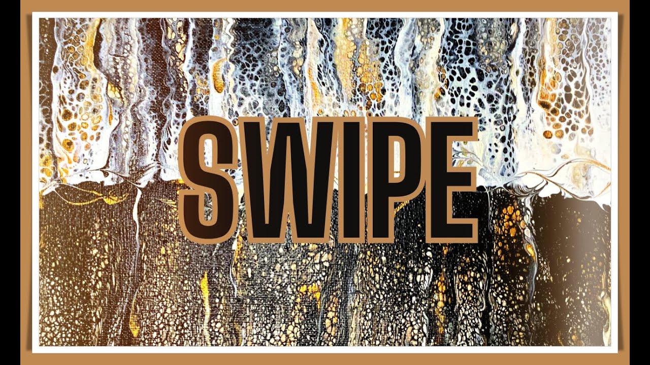 Swipe Technique - Black vs. White swipe - Acrylic Pouring Techniques ...