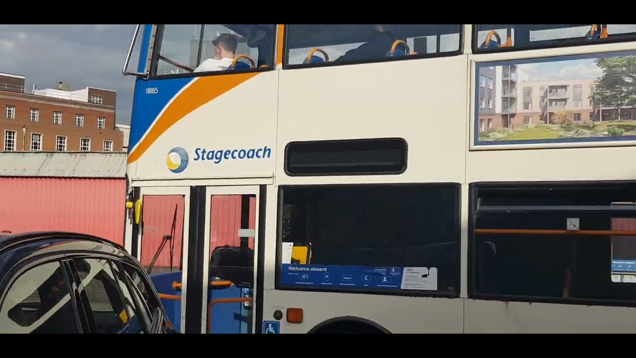 Here is the stagecoach bus 18185 on the number 1 in Guildford Saturday ...