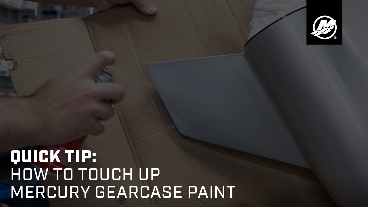 How to Touch Up Mercury Gearcase Paint - YouTube