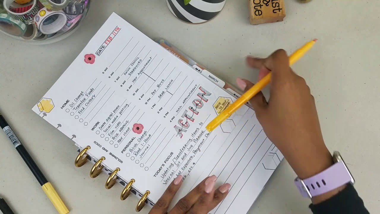 Back Planning | Daily Planning | Plan With Me - YouTube