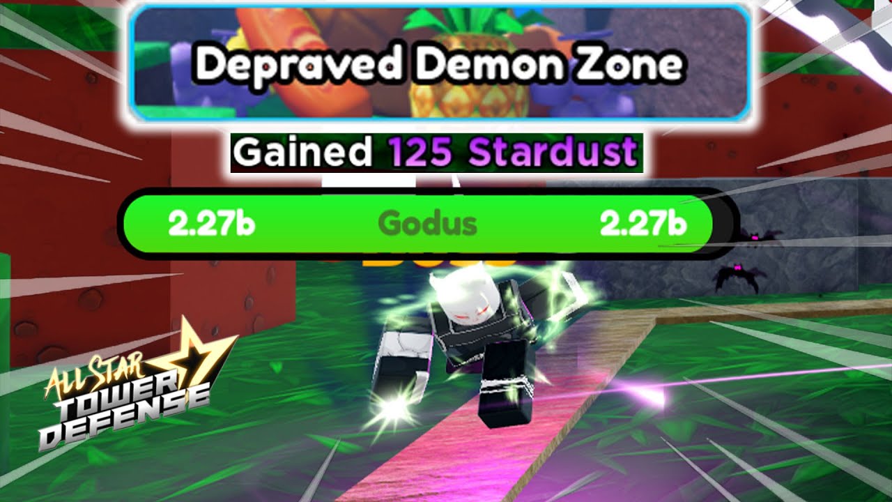 (New StarZone) Depraved Demon Zone | Solo Gameplay | Roblox All Star ...