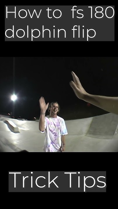 How to front side 180 dolphin flip - YouTube
