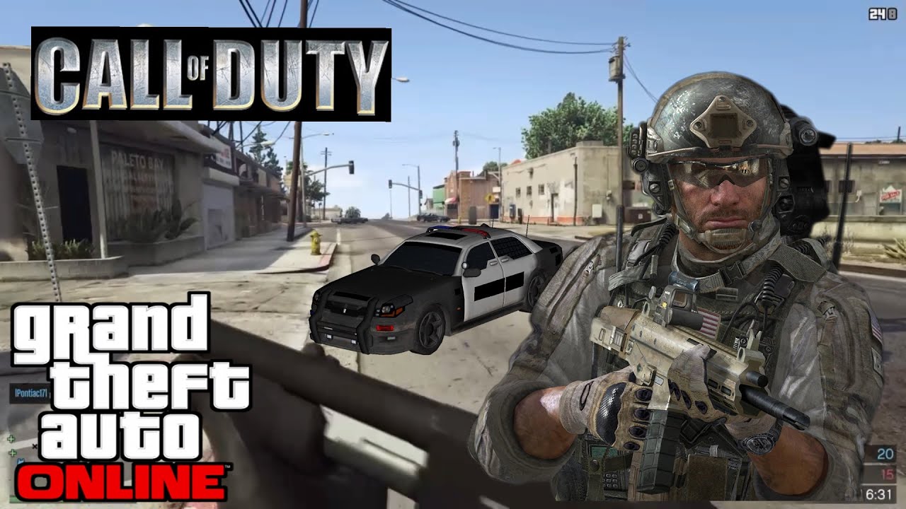 GRAND THEFT AUTO ONLINE : GTA JADI CALL OF DUTY! - YouTube