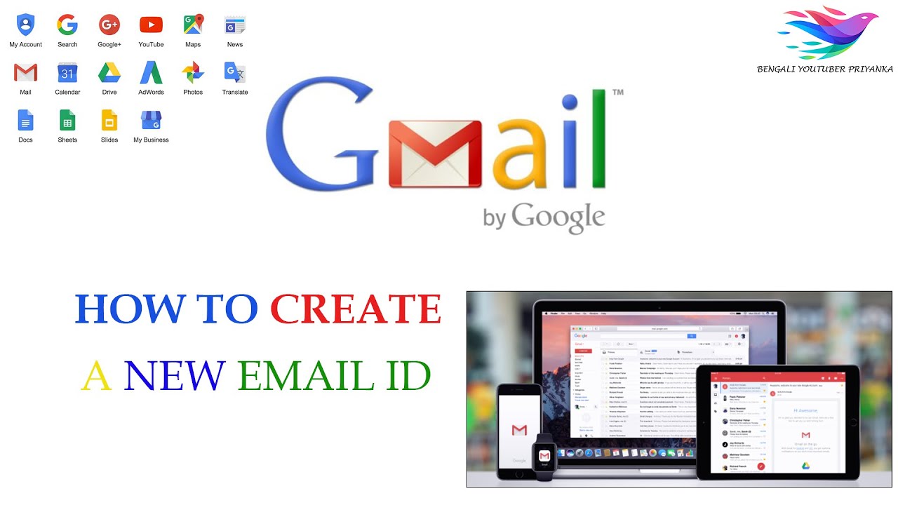 HOW TO CREATE A NEW EMAIL ID (GMAIL ACCOUNT) - YouTube